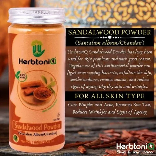 HerbtoniQ 100% Natural Sandalwood, Orange Peel, Hibiscus Flower, Kaolin ...