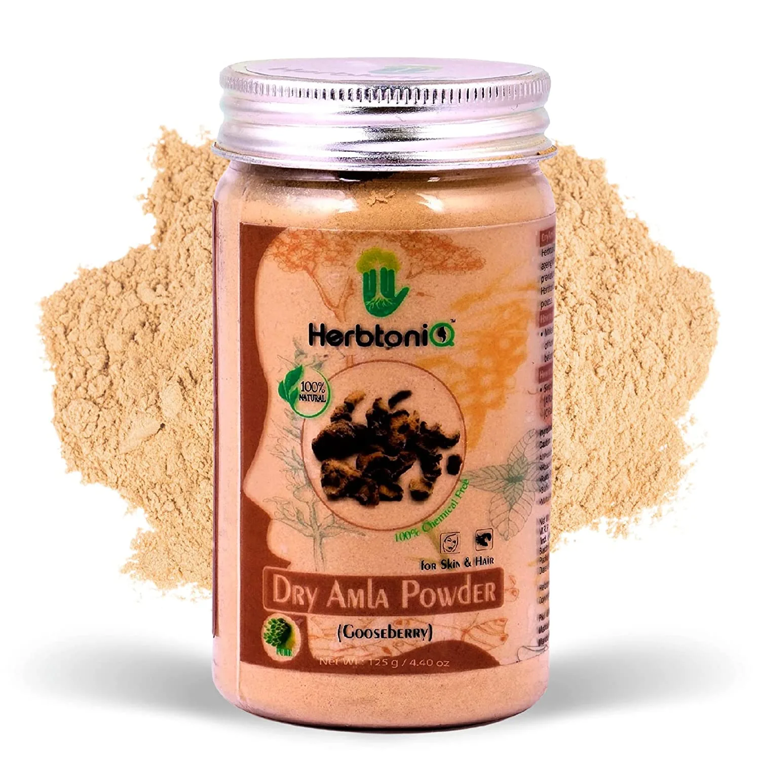 Herbtoniq 100% Natural Dry Amla Powder (Gooseberry) For Hair Pack And ...