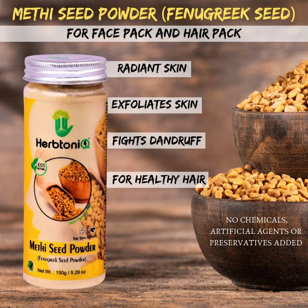 HerbtoniQ 100% Natural Hibiscus, Methi, Katha and Manjistha Powder for ...